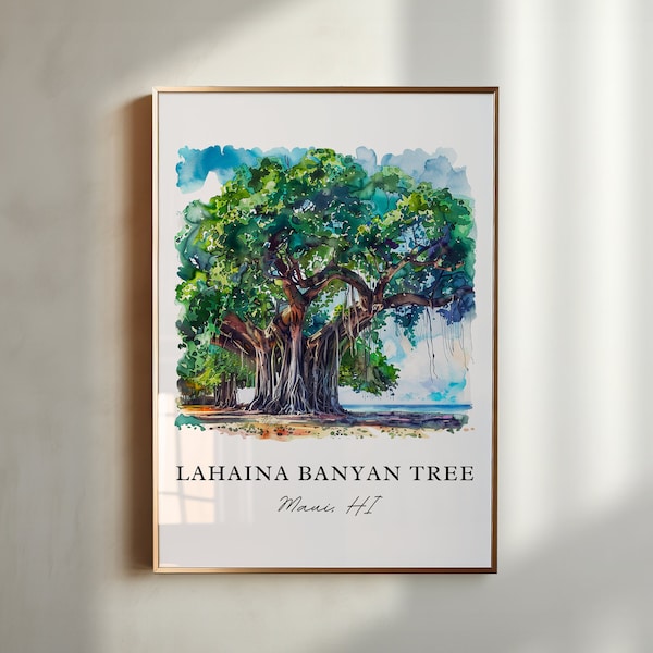 Lahaina Banyan Tree Art - Etsy