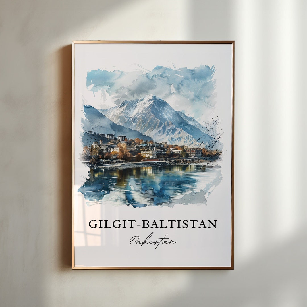 Gilgit-baltistan Art, Gilgit-baltistan Print, Pakistan Watercolor ...