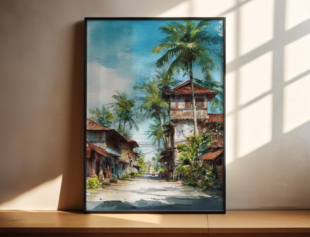 Bohol Philippines Watercolor Art Bohol Travel Print Bohol Artwork Bohol ...