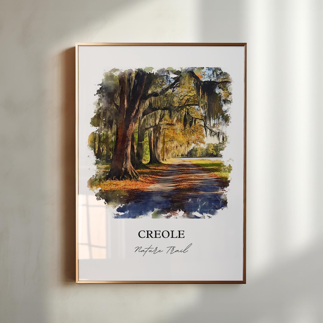 Creole Nature Trail Wall Art, Sulphur Print, Louisiana Watercolor ...