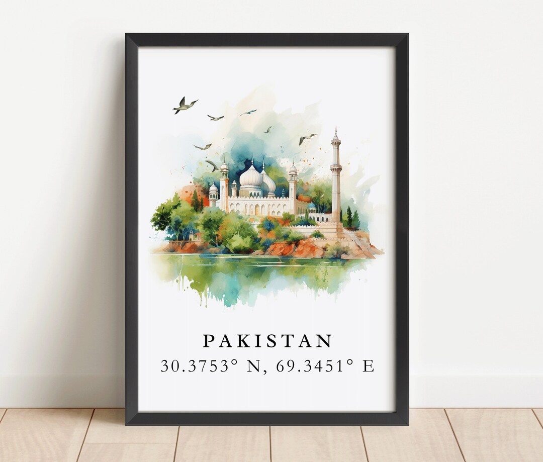 Pakistan Wall Art - Pakistan, Pakistan Country Poster, Pakistan Wedding ...