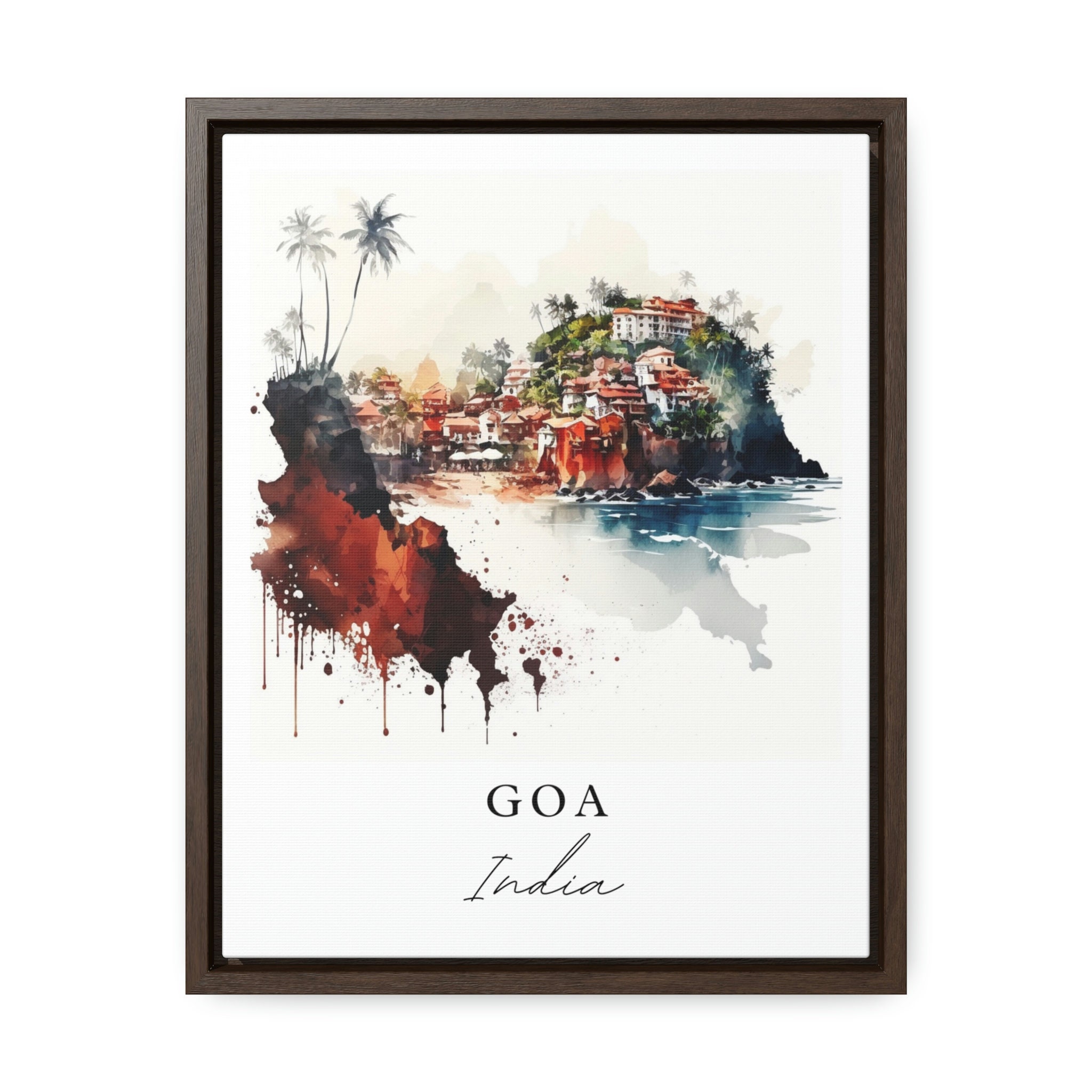 Goa Traditional Travel Art India Goa Poster Wedding Gift - Etsy
