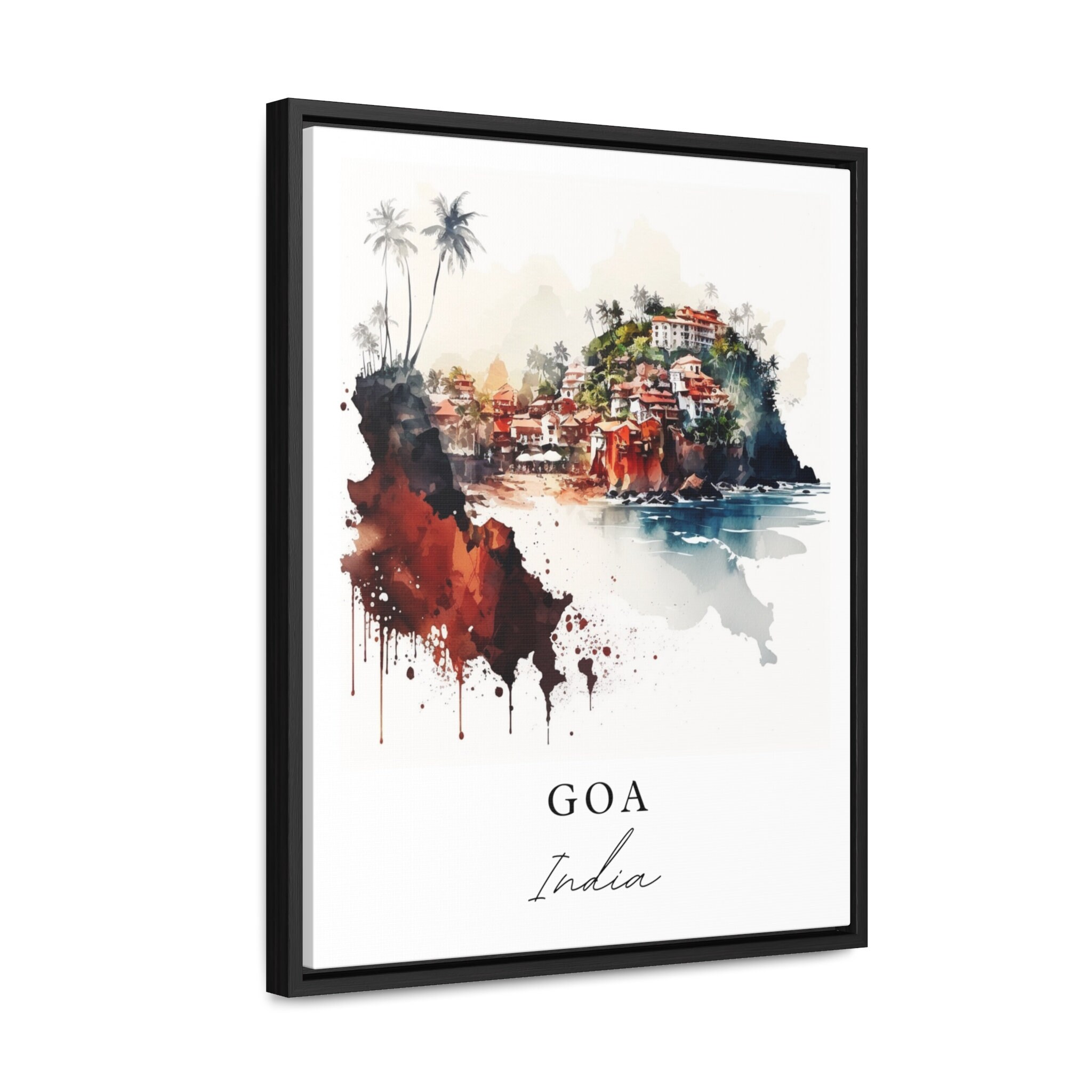 Goa Traditional Travel Art India Goa Poster Wedding Gift - Etsy