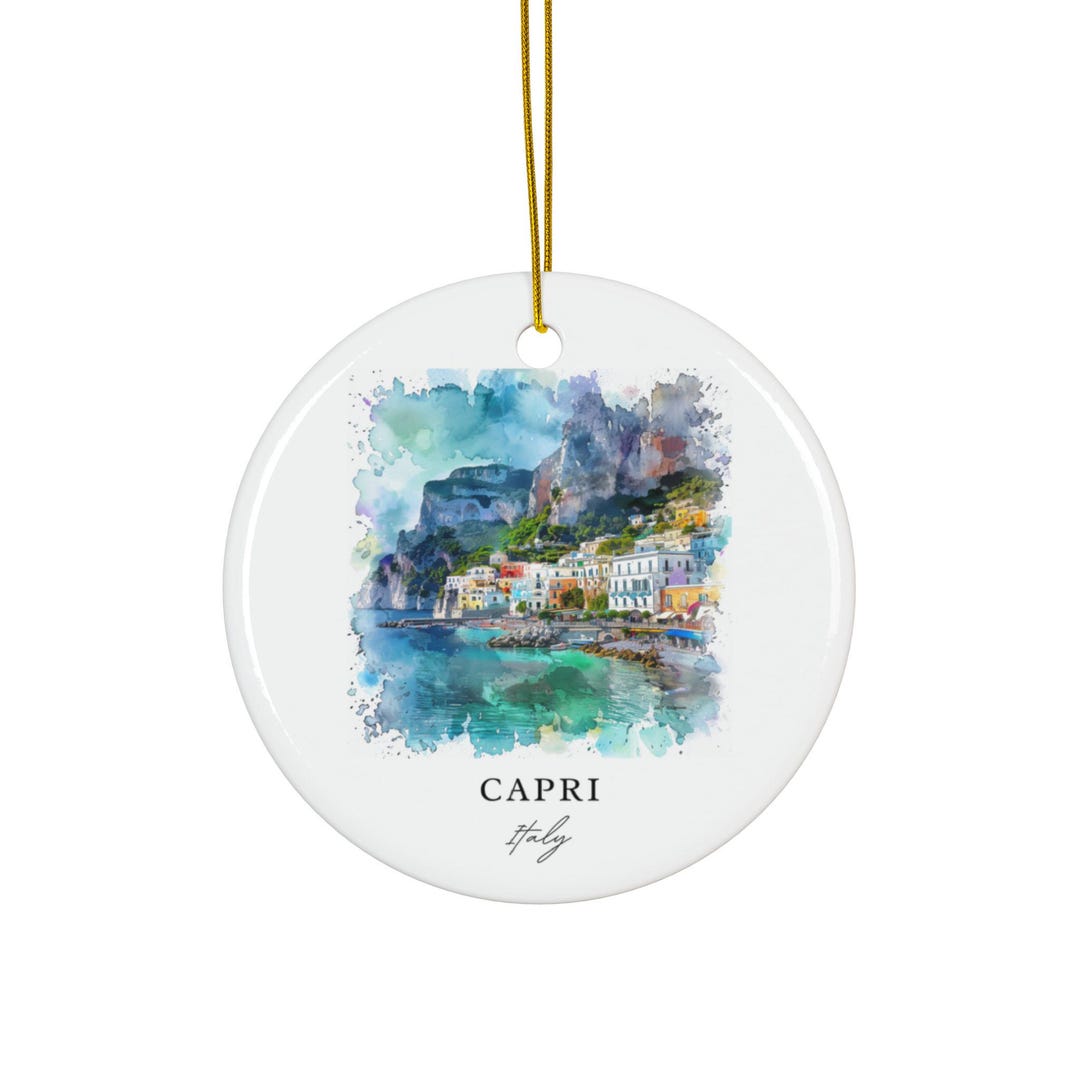 Capri Italy Ornament: Unique Capri Souvenir, Capri Italia Decor, and ...