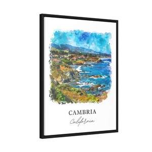 Cambria California Wall Art, Cambria Print, Cambria Watercolor, San ...
