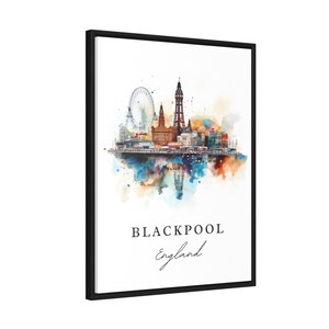 Blackpool England Wall Art - England, Blackpool Poster Print, Blackpool ...