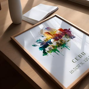 Cebu Philippines Wall Art - Philippines, Cebu Poster, Cebu Wedding Gift ...