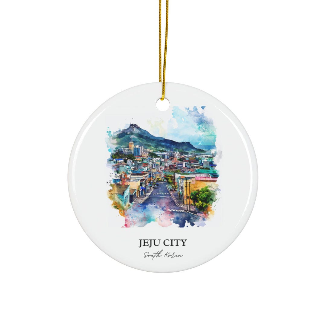 Jeju City Ornament: Unique South Korea Souvenir, Jeju City Xmas Decor ...
