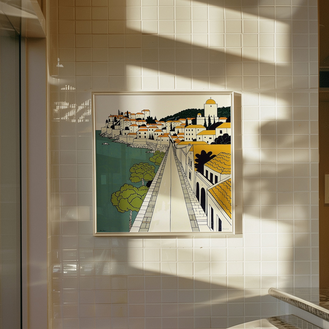 Modern Croatia Art, Croatia Print, Unique Croatia Art, Croatia Gift ...