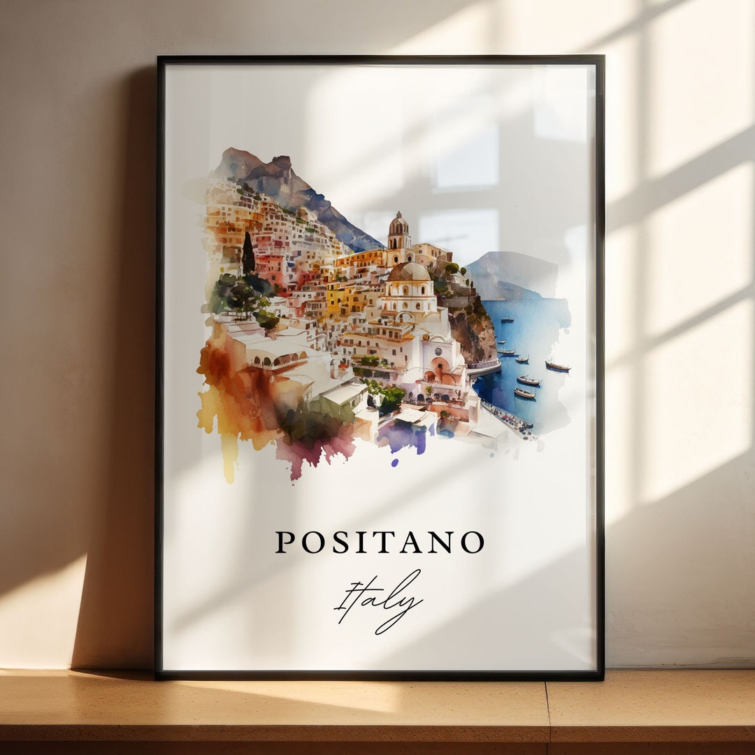 Positano Italy Wall Art - Italy, Positano Poster, Positano Italia ...
