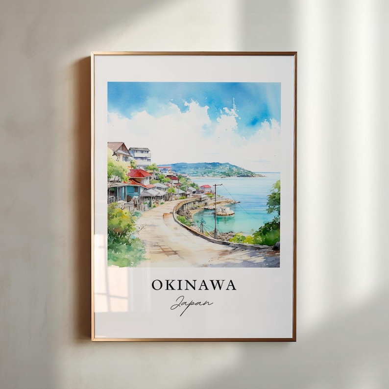 Okinawa Japan Wall Art - Japan, Okinawa Poster, Okinawa Wedding Gift ...