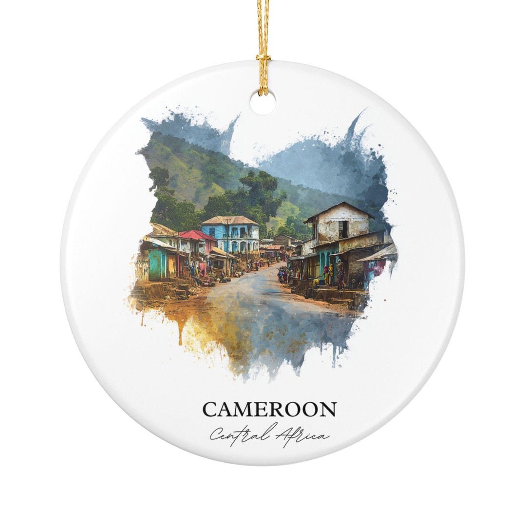 Cameroon Ornament: Unique Cameroon Souvenir, Cameroon Xmas Decor, and ...