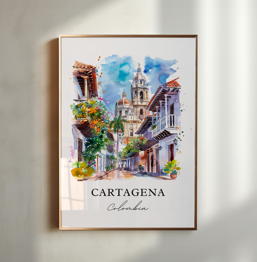 Cartagena Colombia Wall Art, Cartagena Print, Cartagena Colombia ...