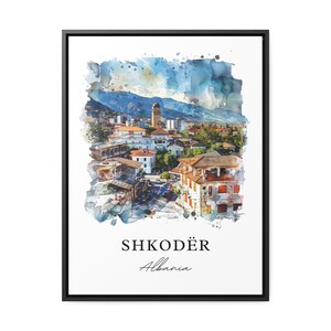 Shkodër Wall Art, Shkodër Albania Print, Shkodër Watercolor, Gegëria ...