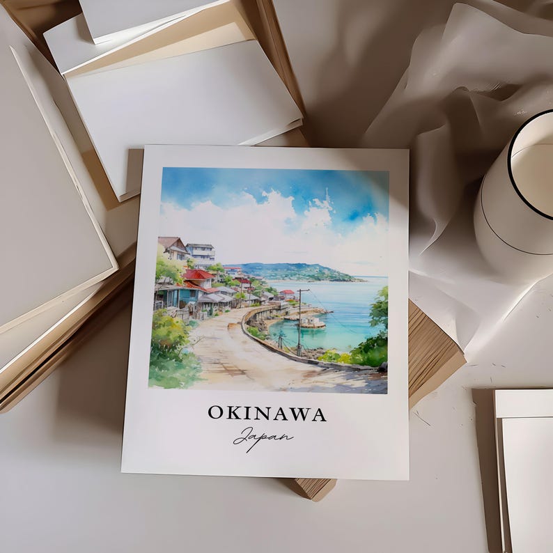 Okinawa Japan Wall Art - Japan, Okinawa Poster, Okinawa Wedding Gift ...