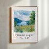 Finger Lakes Poster Map - Etsy Canada