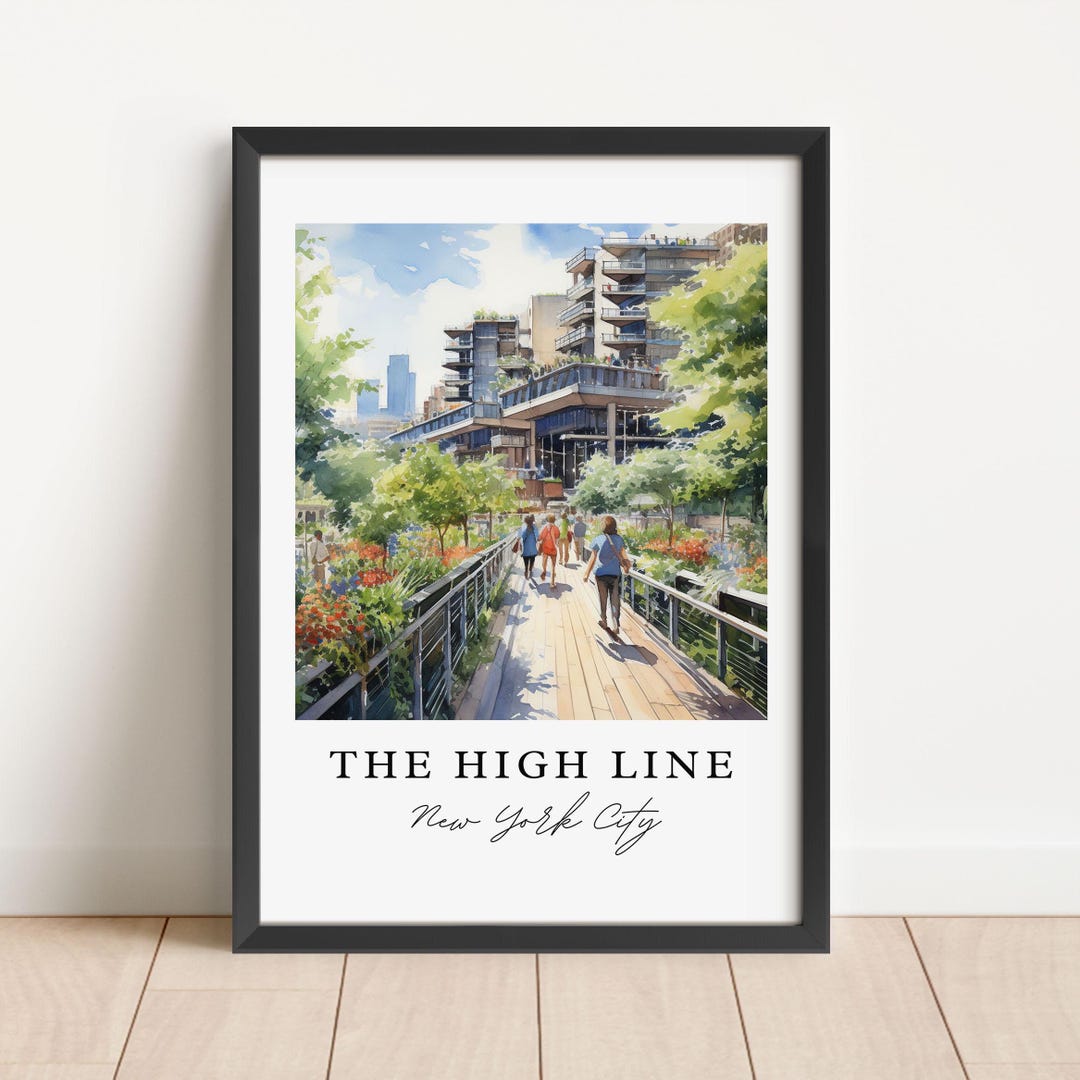 The High Line NYC Wall Art, High Line NY Print, the High Line ...