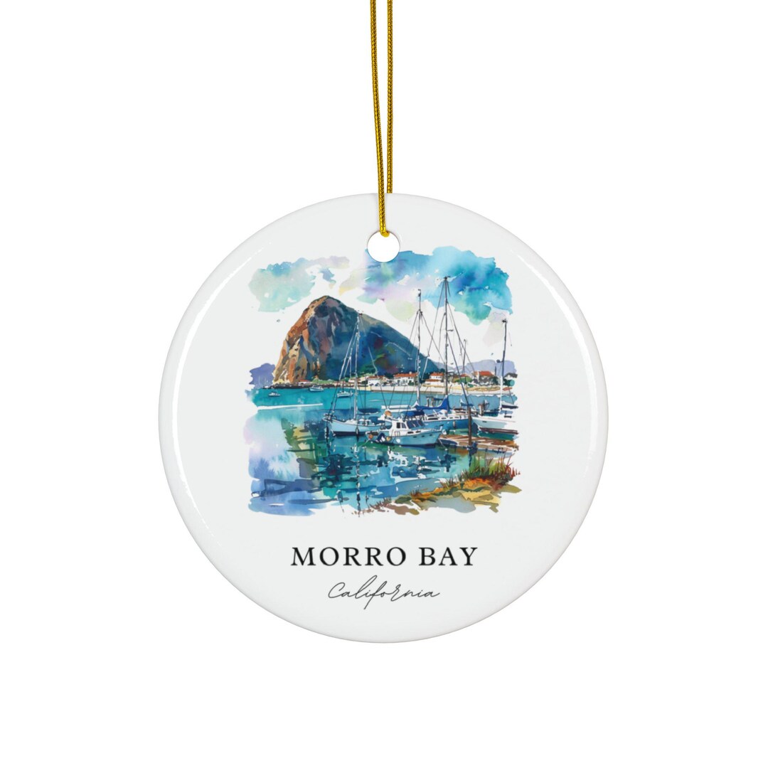Morro Bay CA Ornament: Unique Morro Bay Souvenir, Morro Bay Decor, and ...