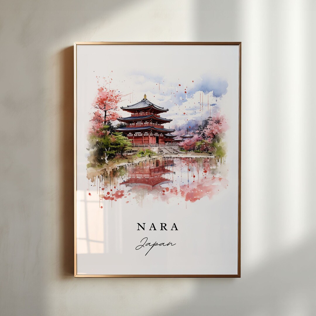 Nara Japan Wall Art - Japan, Nara Poster, Nara Japan Wedding Gift ...