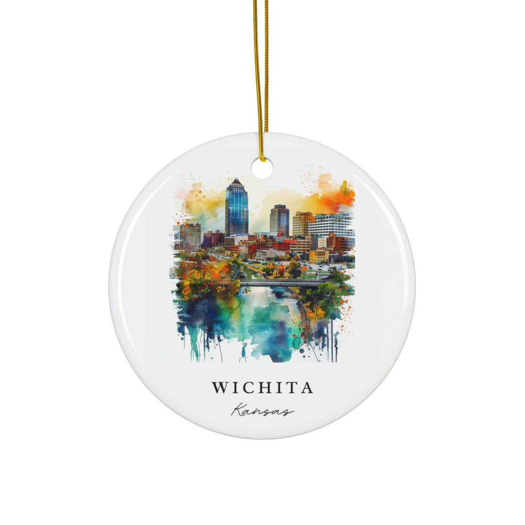 Wichita KS Ornament: Unique Wichita Souvenir, Wichita Kansas Decor, and ...