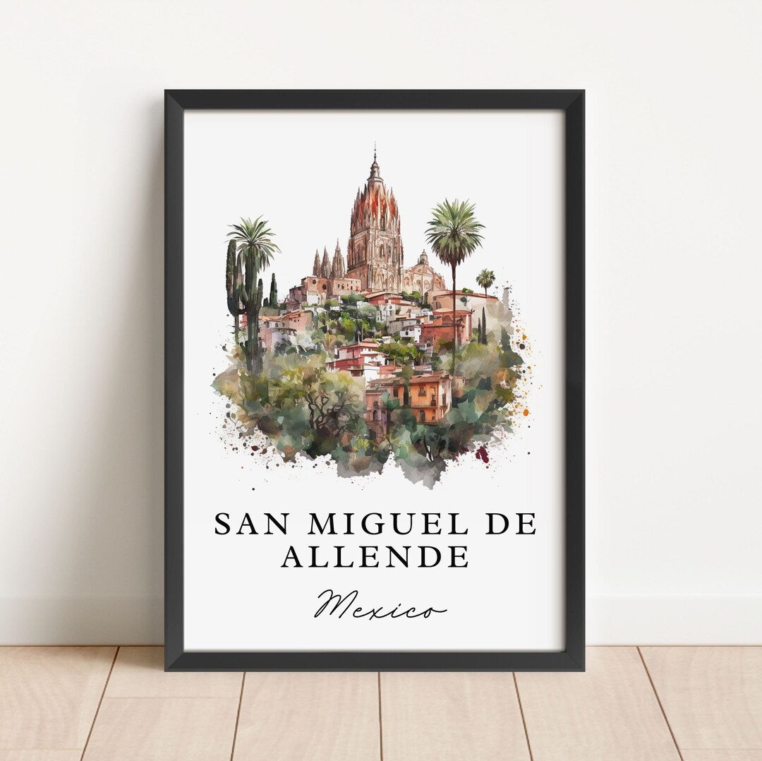 San Miguel De Allende Wall Art - Mexico, San Miguel Poster, Wedding ...