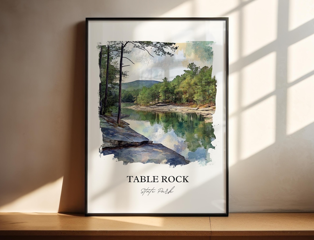 Table Rock State Park Wall Art, Pickens SC Print, South Carolina ...