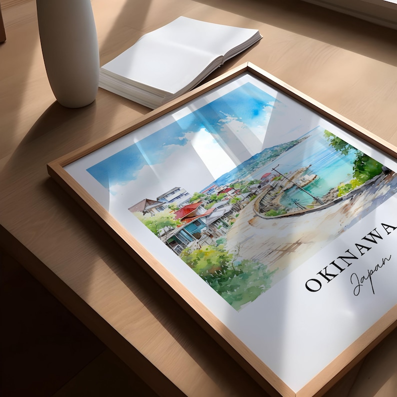 Okinawa Japan Wall Art - Japan, Okinawa Poster, Okinawa Wedding Gift ...