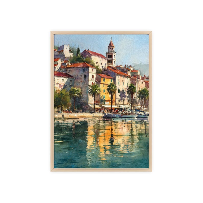 Split Croatia Watercolor Art Split Travel Print Split Croatia Artwork ...