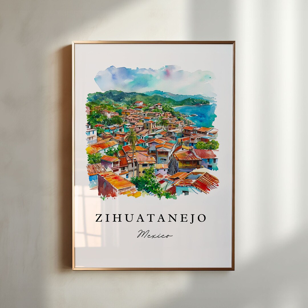 Zihuatanejo Mexico Wall Art - Mexico, Zihuatanejo Print, Zihuatanejo ...