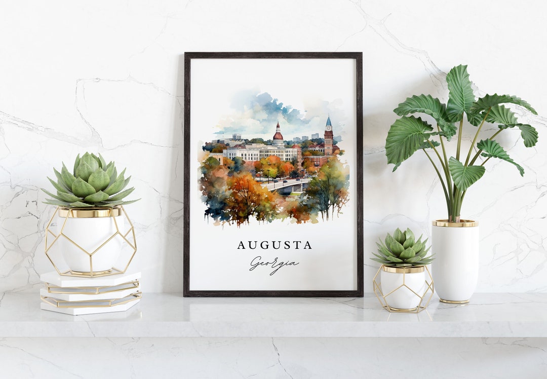 Augusta Georgia Wall Art - Georgia, Augusta Poster, Augusta GA Wedding ...