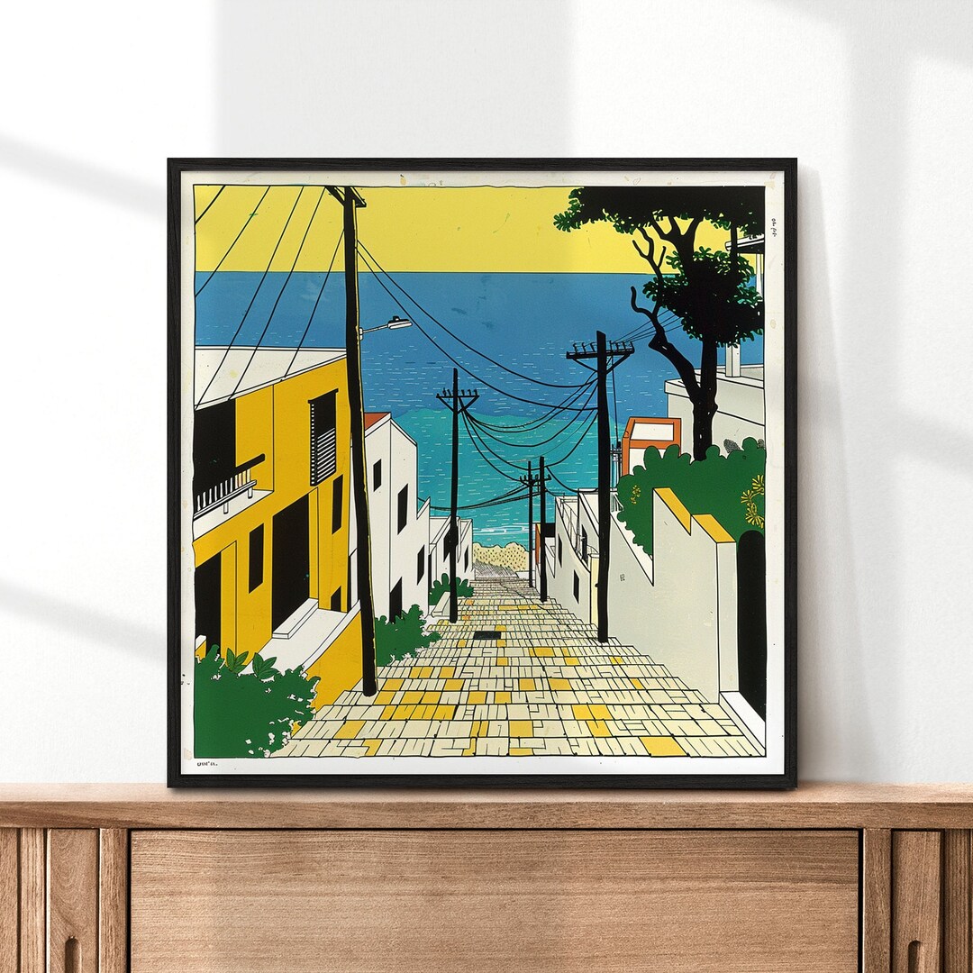 Modern Puerto Rico Art, Puerto Rico Print, Unique Puerto Rico Art ...