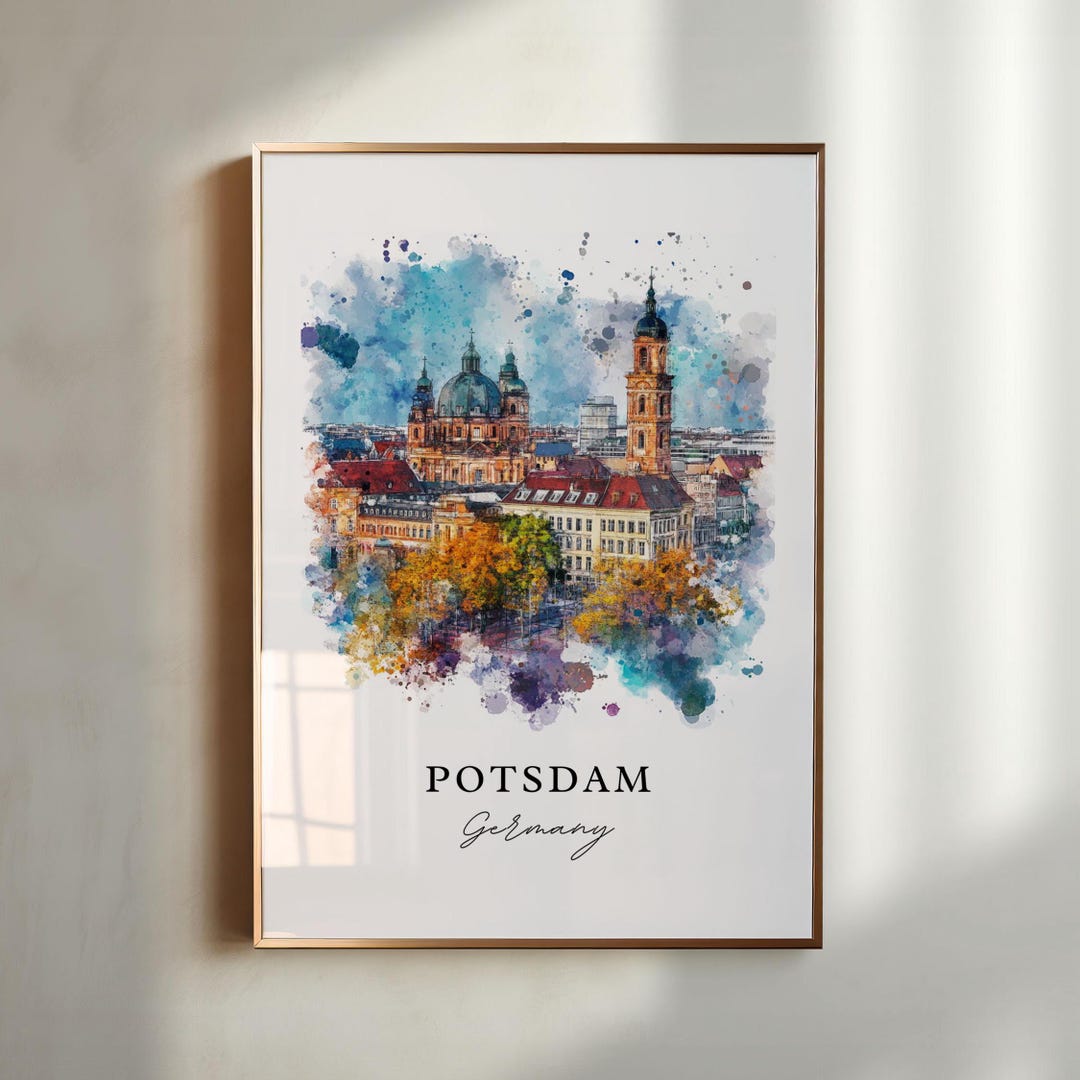 Potsdam Germany Wall Art, Potsdam Print, Potsdam Watercolor Art, Berlin ...