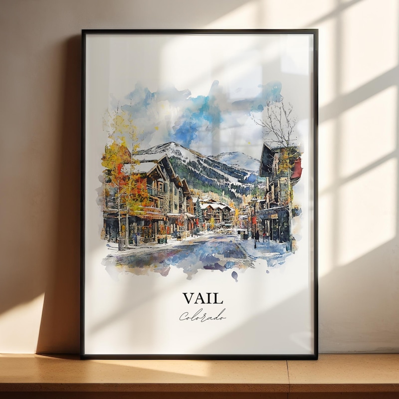 Vail Mountain Artwork - Etsy