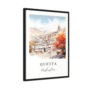 Quetta Traditional Travel Art Pakistan, Quetta Poster Print, Wedding ...