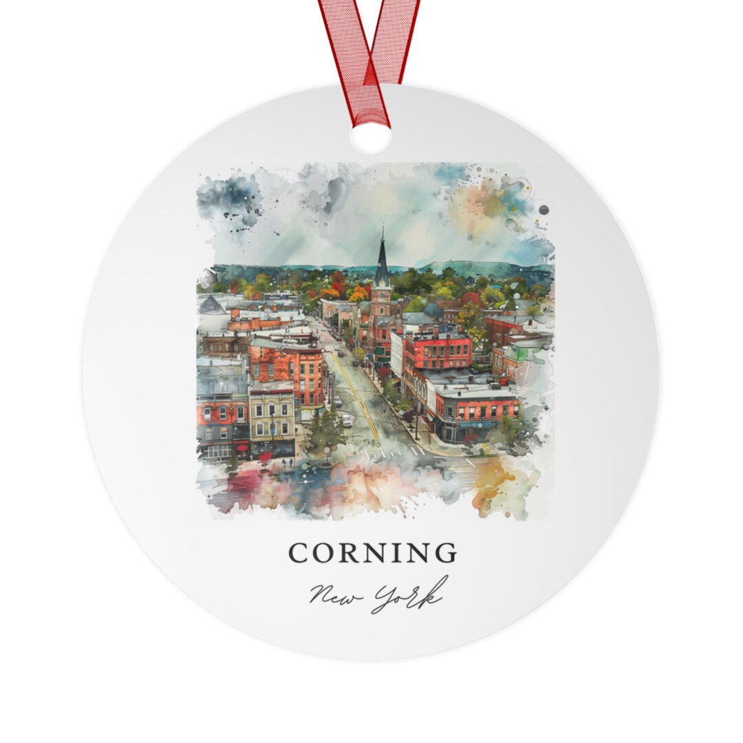 Corning NY Ornament: Unique Corning Souvenir, Corning Xmas Decor, and ...