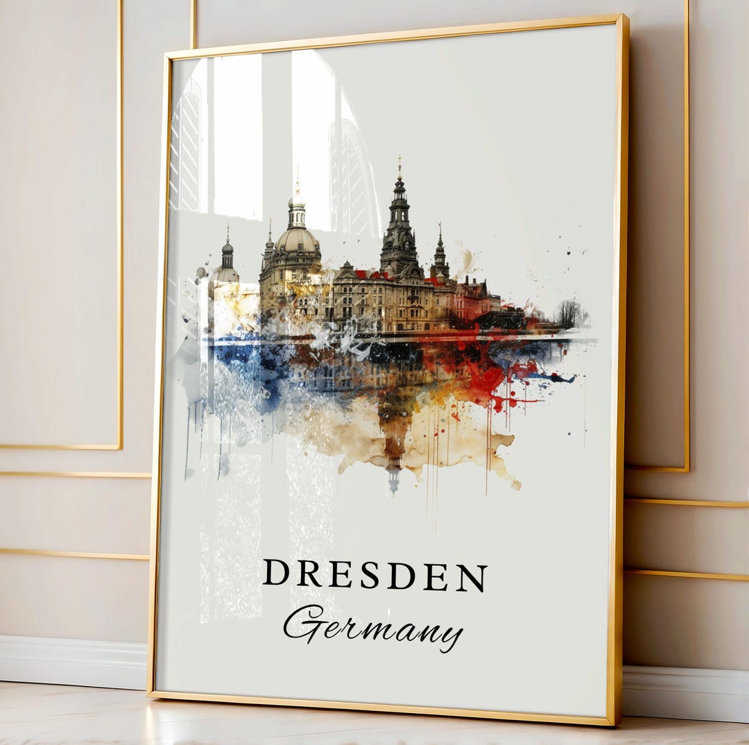 Dresden Germany Wall Art - Germany, Dresden Poster, Dresden Wedding ...