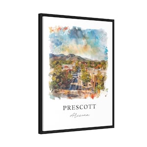 Prescott Arizona Wall Art, Prescott Print, Prescott AZ Watercolor ...
