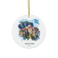 Meteora Greece Travel Prints - Peneus Valley Scenic Posters - Great ...