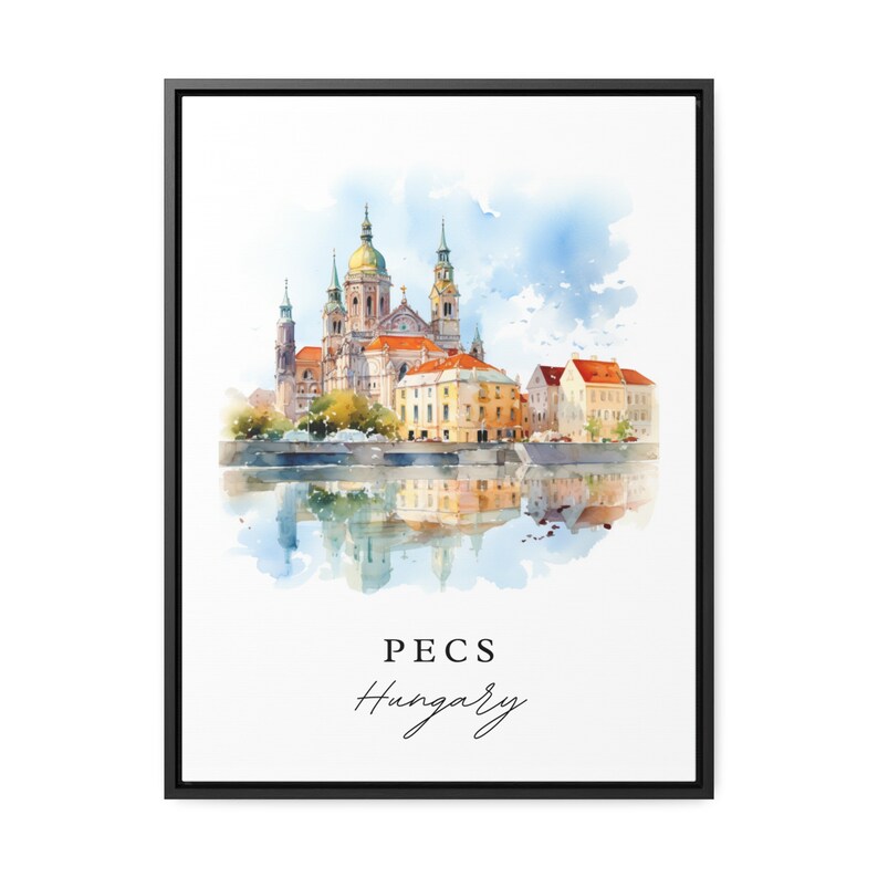 Pecs Hungary Watercolor Art Print – Hungary Gift - Etsy