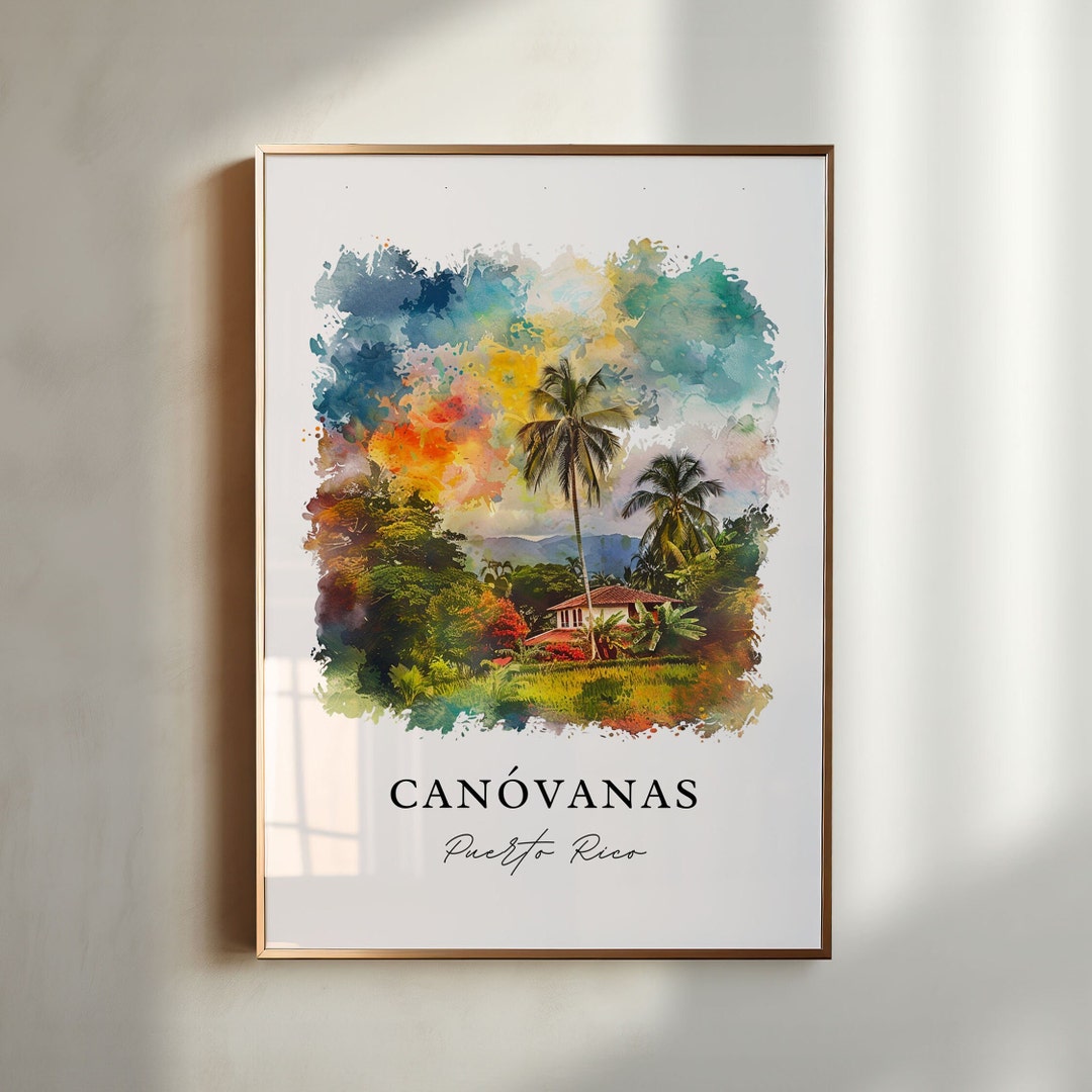 Canóvanas Wall Art, Canóvanas Print, Canóvanas PR Watercolor, Canovanas ...