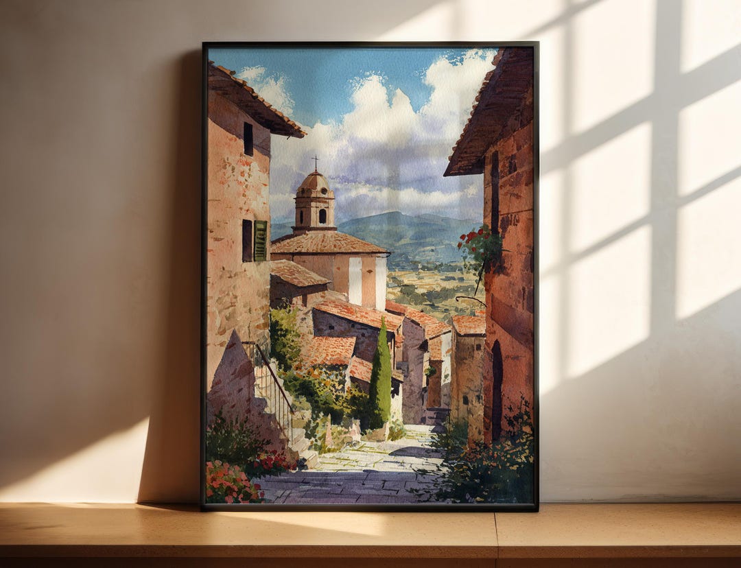 Sardinia Watercolor Art Sardinia Italy Travel Print Sardinia Italy ...