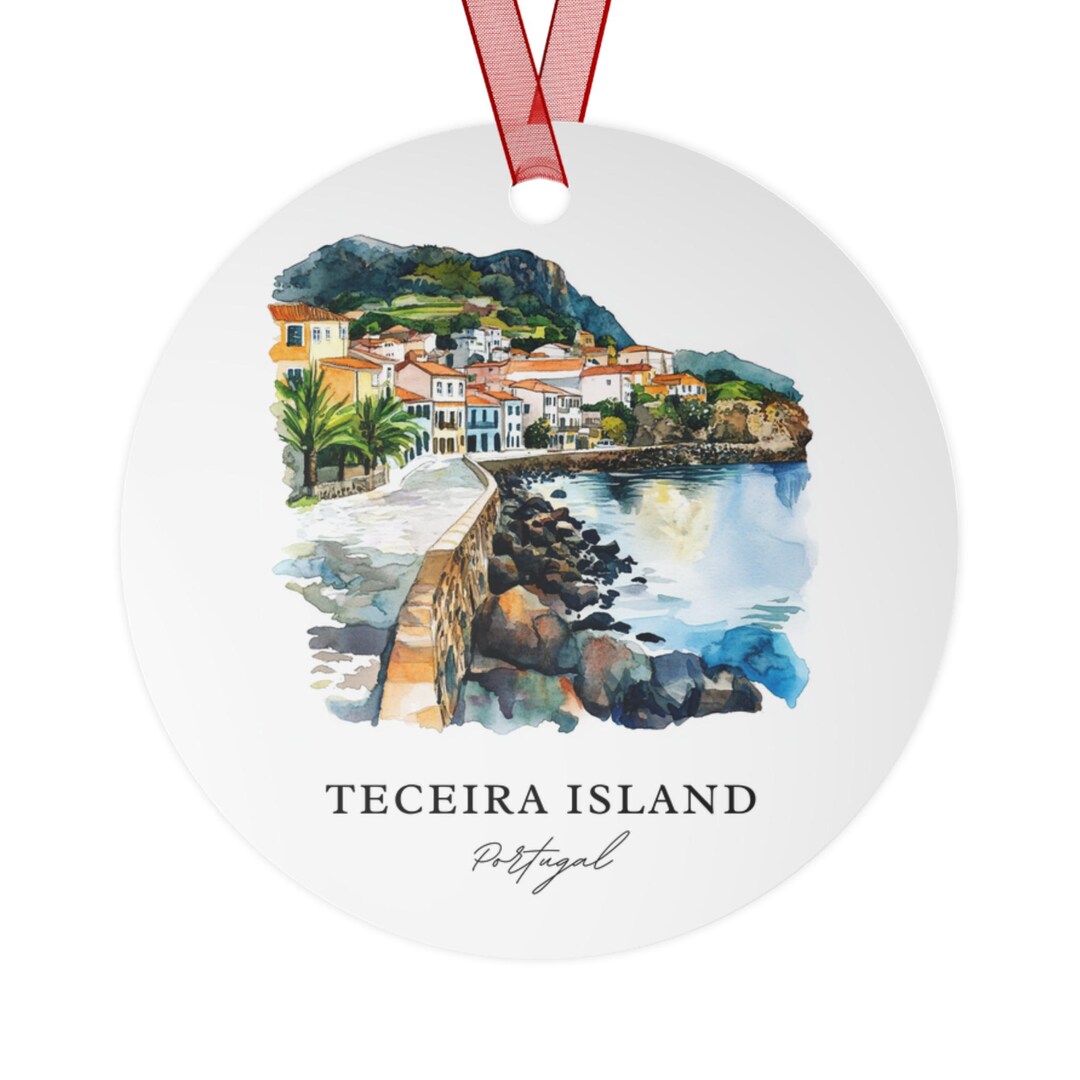 Teceira Island Ornament: Unique Teceira Souvenir, Azores Xmas Decor ...