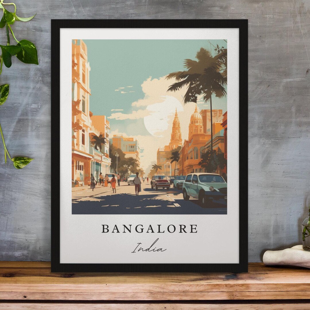 Bangalore India Wall Art India, Bangalore Poster, Bangalore Wedding ...
