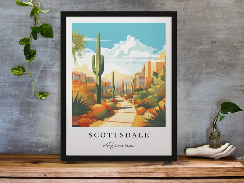 Scottsdale AZ Wall Art - Arizona, Scottsdale Poster, Scottsdale Wedding ...