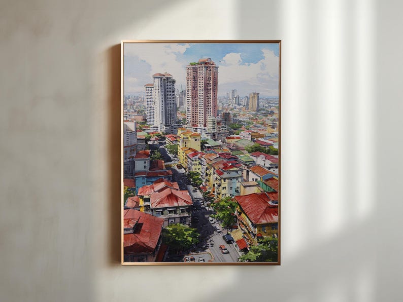 Manila Philippines Watercolor Art Manila Travel Print Manila Artwork ...