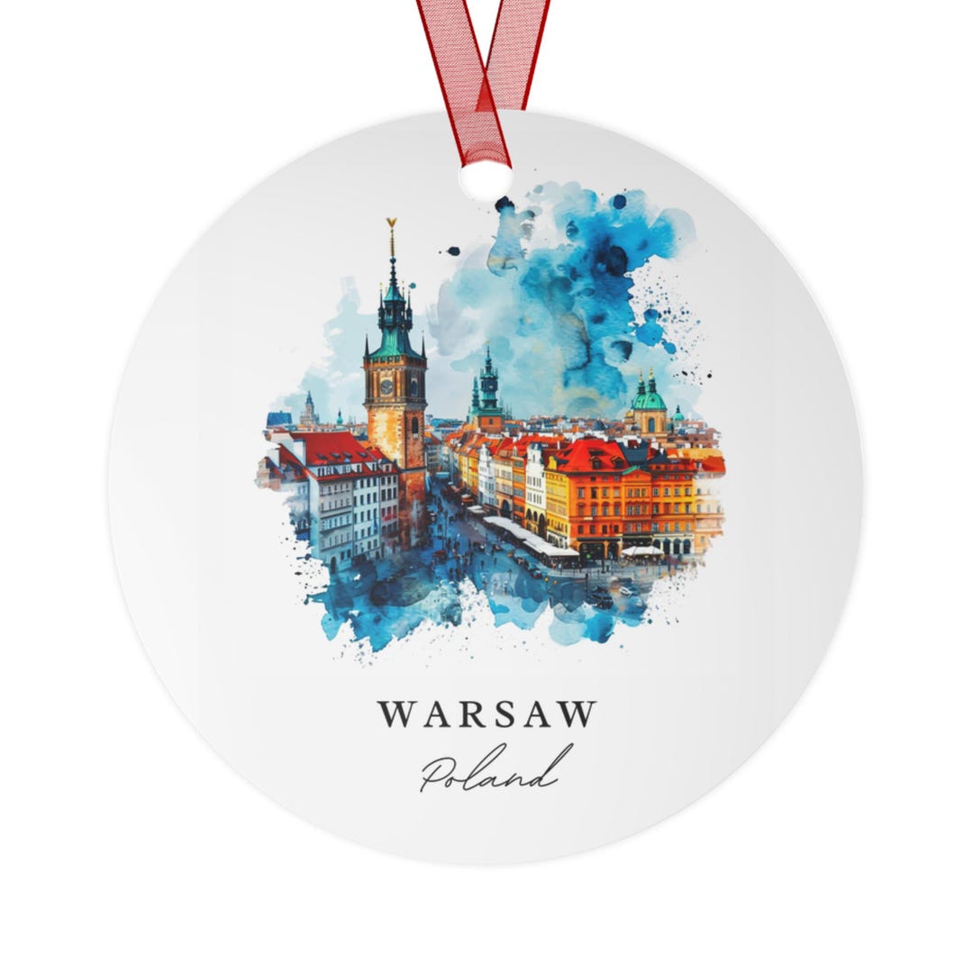 Warsaw Poland Ornament: Warsaw Unique Souvenir, Warsaw Xmas Decor, and ...