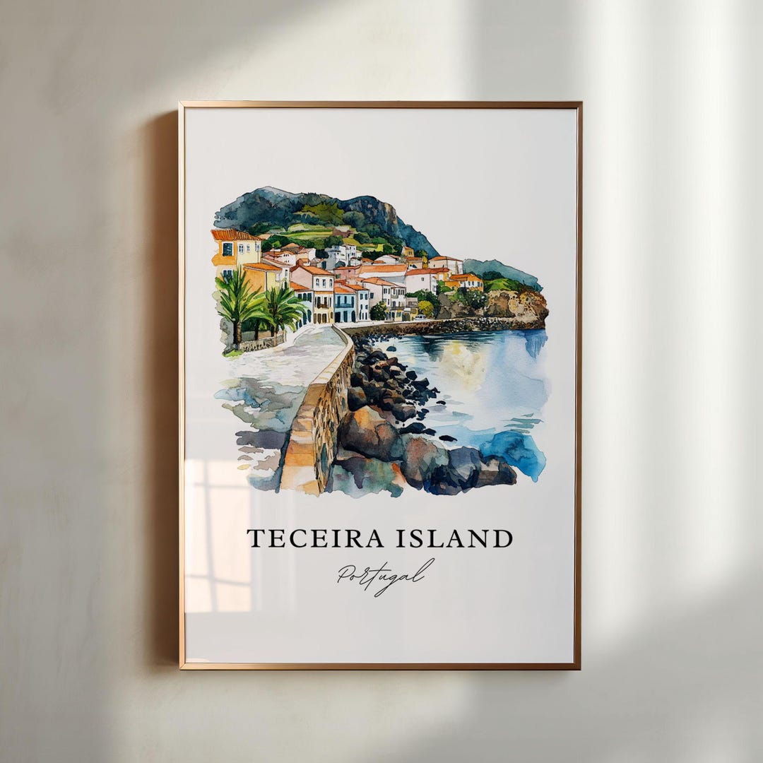 Teceira Island Wall Art, Teceira Print, Teceira Island Portugal ...