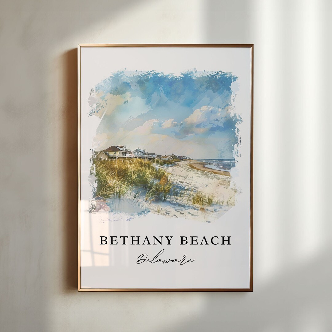 Bethany Beach Art, Delaware Print, Bethany Beach Wall Art, Bethany DE ...