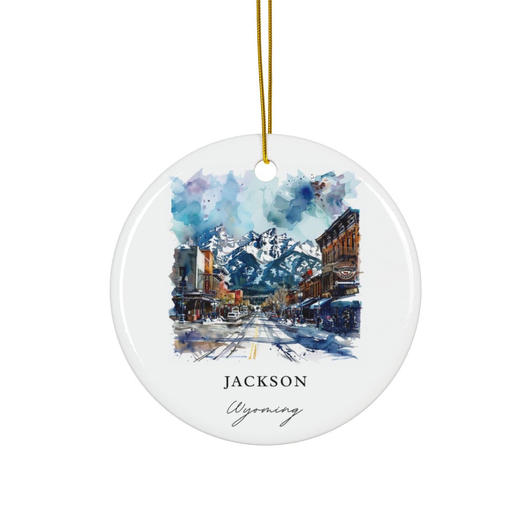 Jackson WY Ornament: Unique Jackson Wyoming Souvenir, Jackson Xmas ...