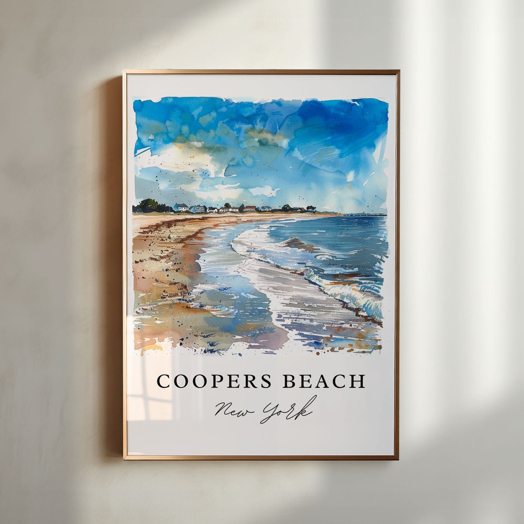 Coopers Beach Art, Southampton Print, Coopers Beach Wall Art, NY Beach ...